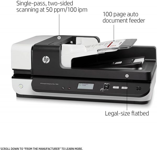 HP SCANJET ENTERPRISE FLOW 7500 FLATBED SCANNER - Home